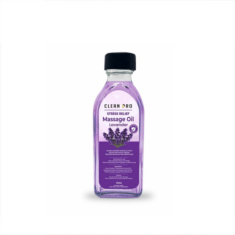 Clean Pro Stress Relief Massage Oil Lavender 100ml | Shopee Philippines