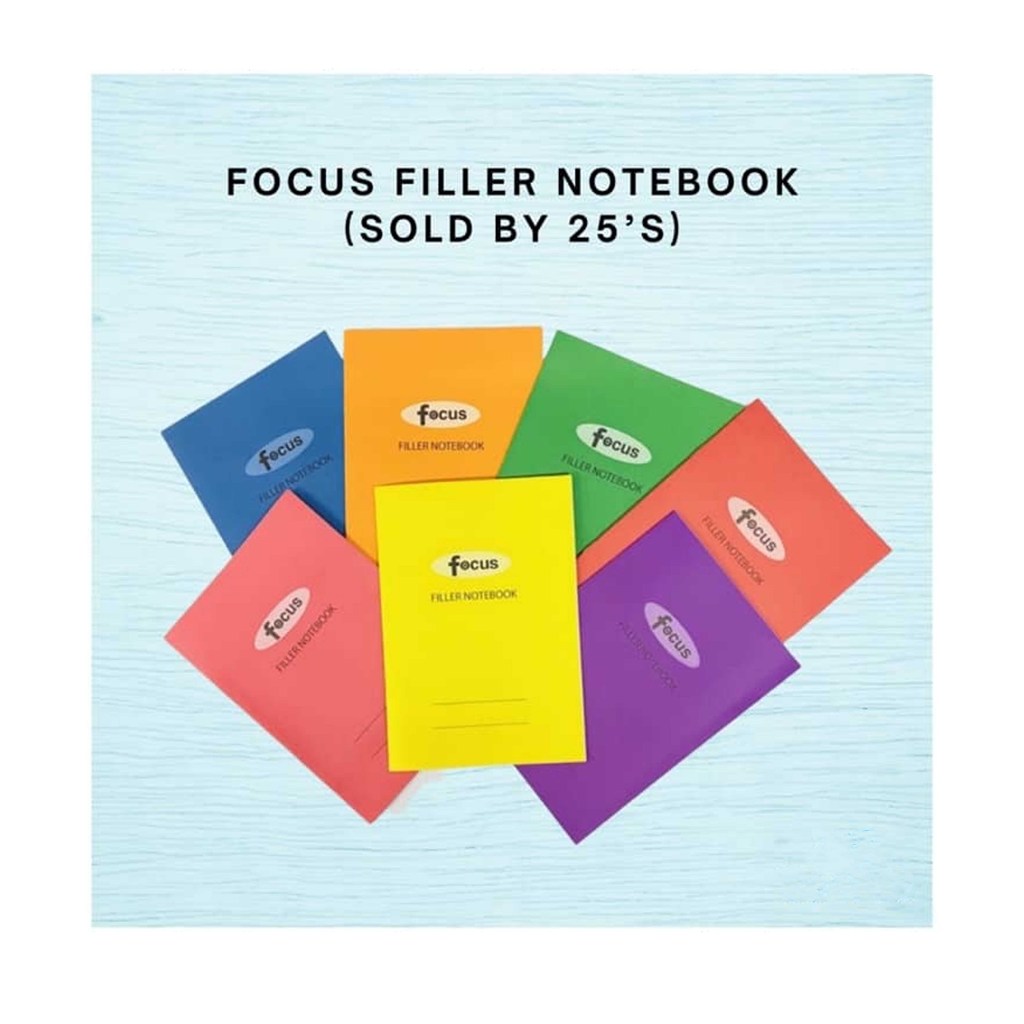 Focus Filler Notebook 6 x 8.5inches | Shopee Philippines