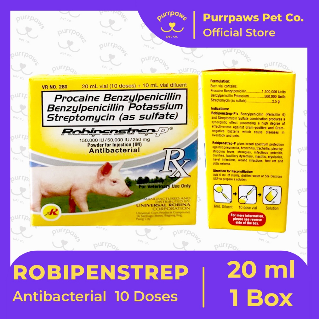 ROBIPENSTREP Antibacterial 20ml vial (10 Dose) | Shopee Philippines