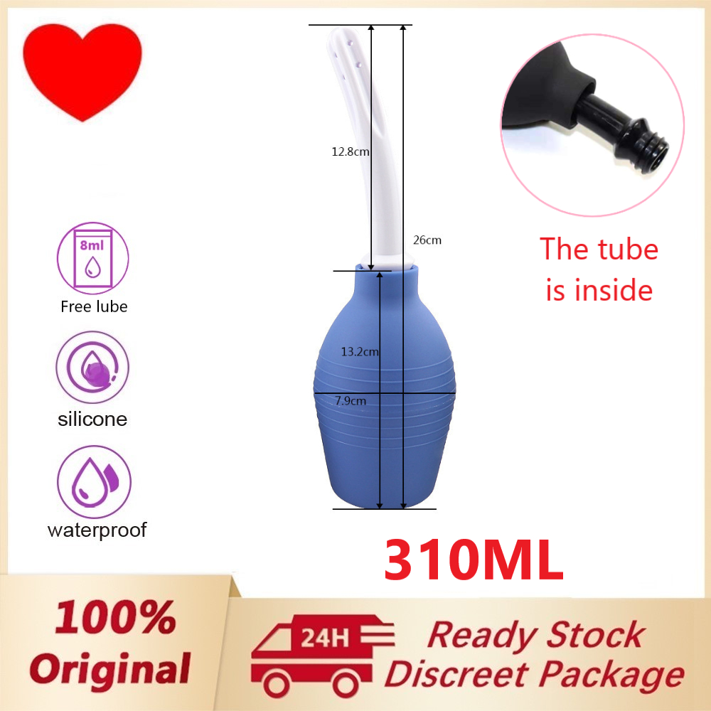 Black 310ml Rectal Syringe Clean Stream Anal Enema Douche Colon Cleaner