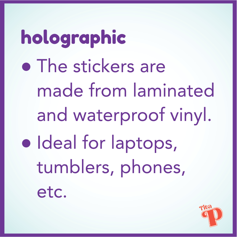 Bini Sticker Pack - Holographic - 5 witty stickers | Shopee Philippines