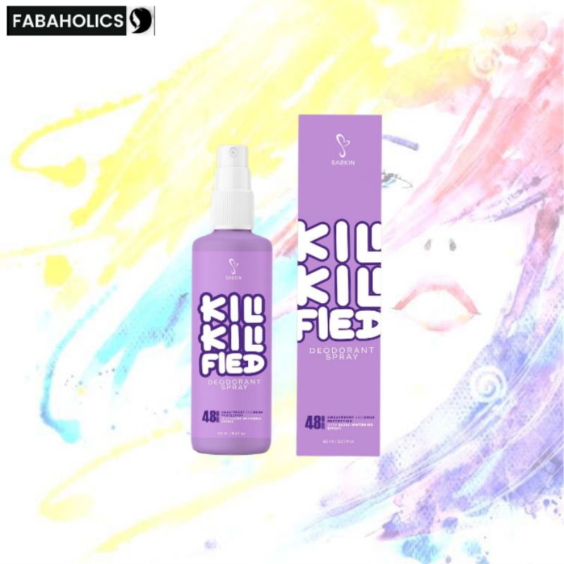 SASKIN KILIKILI FIED DEODORANT SPRAY 60ML Miss Flawless Saskin | Shopee ...