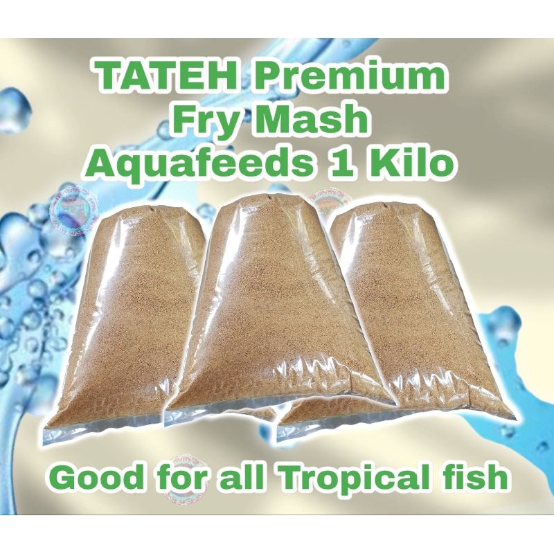 TATEH (1 KiLO) P1 FRY MASH Premium for all Tropical fish | Shopee ...