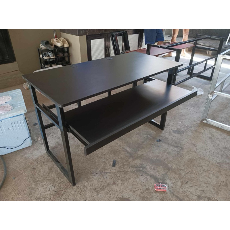 90cm - 145cm Computer Table with Piano Keyboard Slider | Shopee Philippines