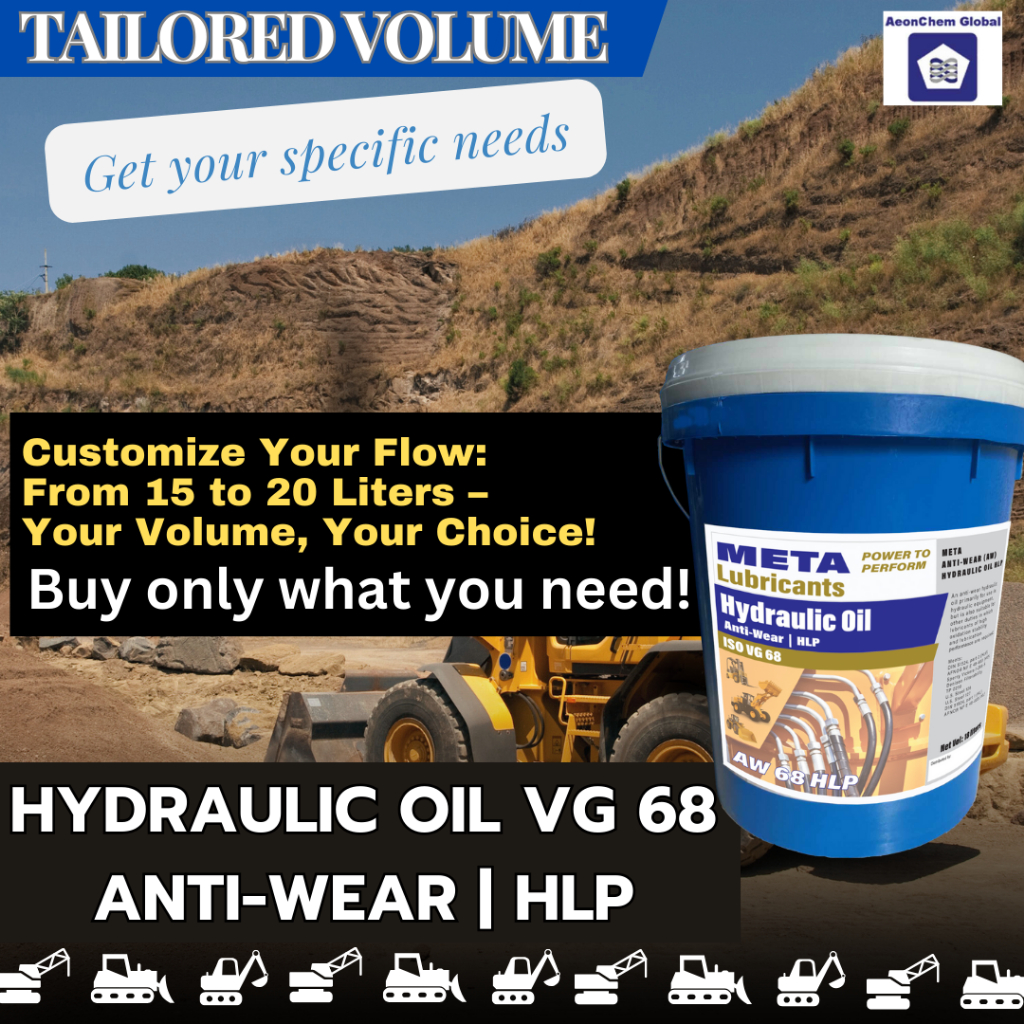 Hydraulic Oil AW 68 HLP-META LUBRICANTS - Tailored Volume-Choose 15, 16 ...