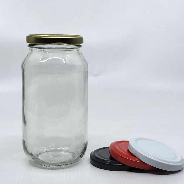 500ml Straight Glass Jar with Metal Lug Cap OTMZ | Shopee Philippines