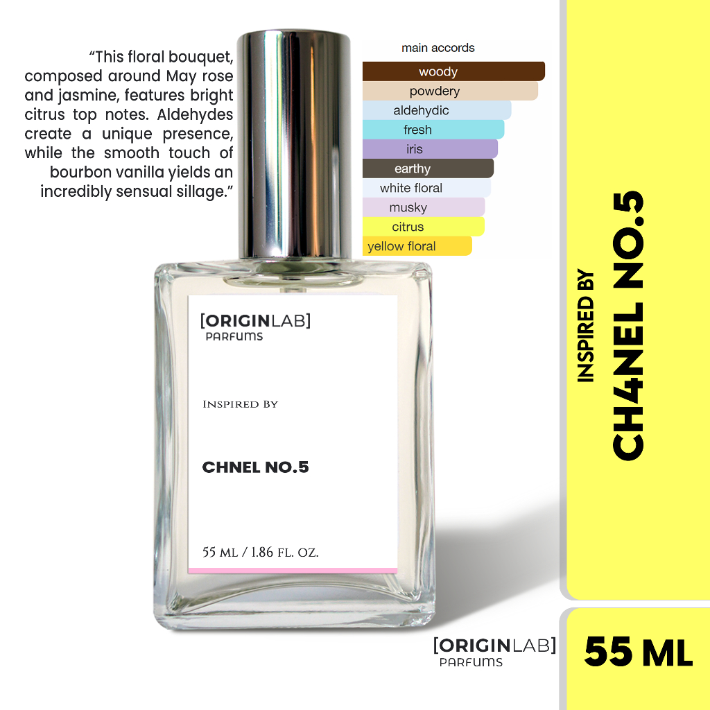 CH4N3L NO.5 by Chanel Inspired Perfume ORIGINLAB Parfum Oil Based ...
