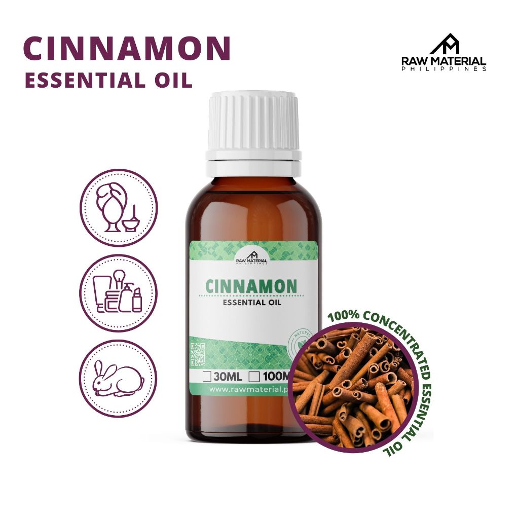 Cinnamon Essential Oil Premium Natural for Aromatherapy (30mL & 100mL ...