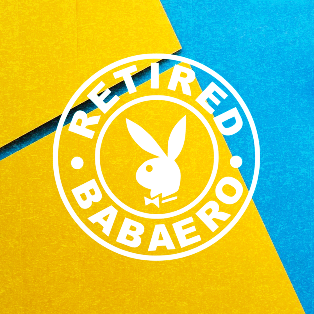 RETIRED BABAERO Die-Cut Vinyl Sticker/Decal/car/motor/laptop/mugs ...