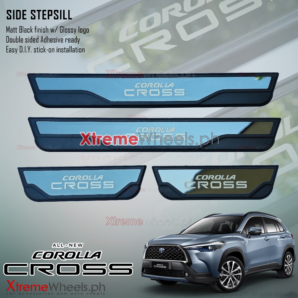 Toyota Corolla Cross 2020 to 2025 4pcs Thailand Side Stepsill / Black ...