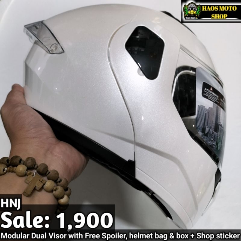 hnj 937 modular dual visor helmet motorcycle | Shopee Philippines