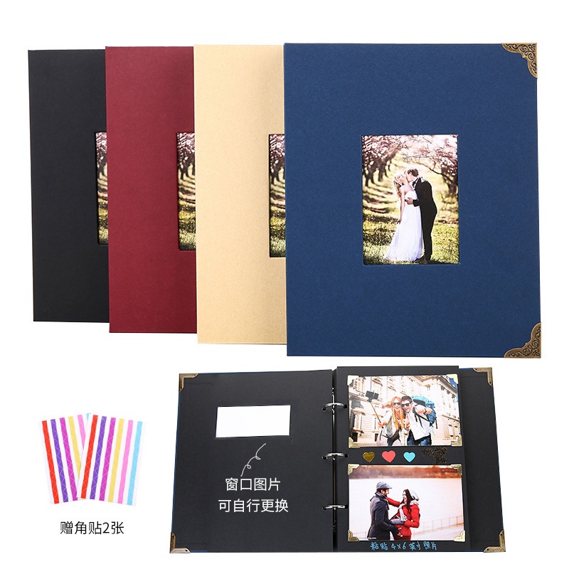 DIY photo album special paper cover family photo album storage book DIY ...