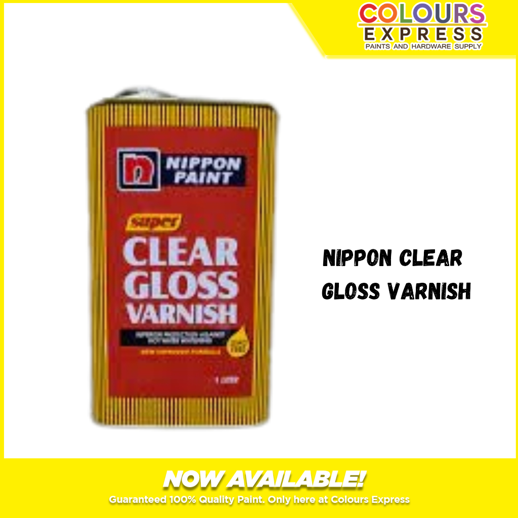 Nippon Clear Gloss Varnish 1L | Shopee Philippines