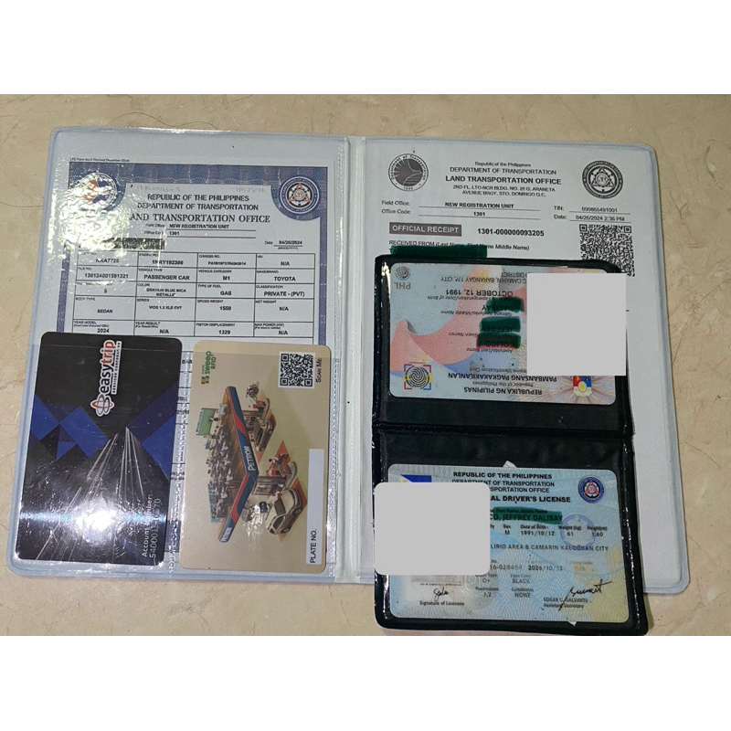 DRIVER'S LICENSE AND OLD OR CR HOLDER WITH RFID SLOTS (GORDON MATERIAL ...