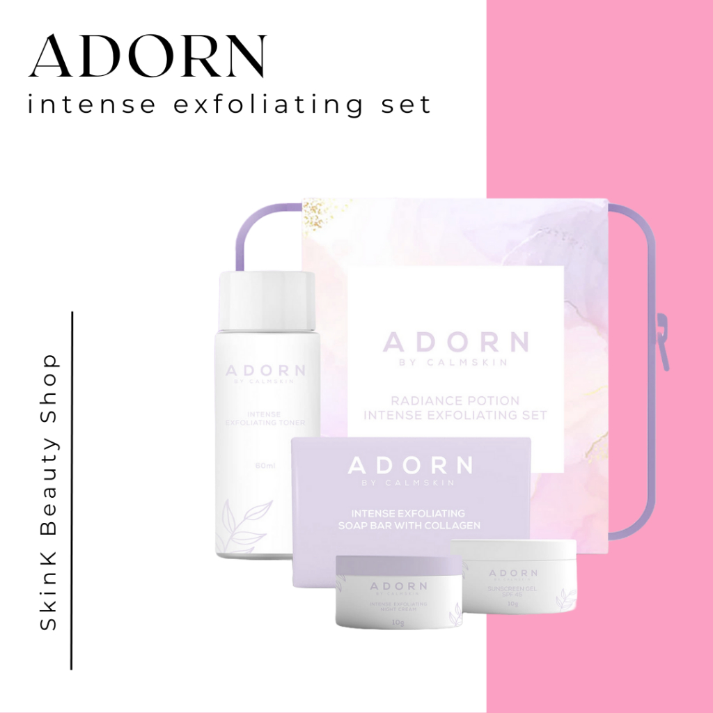 ADORN by Calmskin Radiance Potion Intense Exfoliating Set | Shopee ...