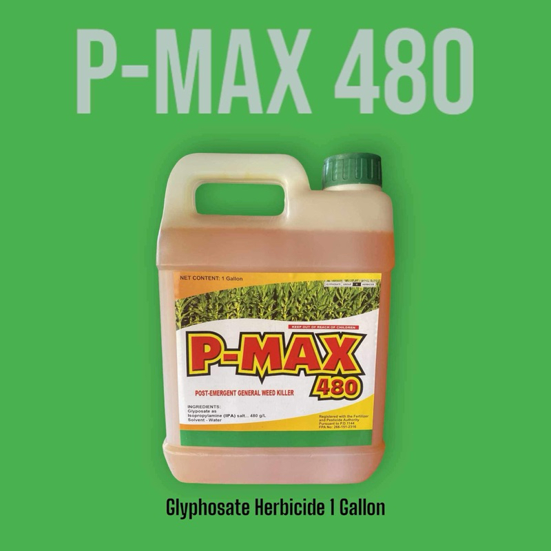 P-MAX 480 Herbicide Glyphosate 1 Gallon | Shopee Philippines