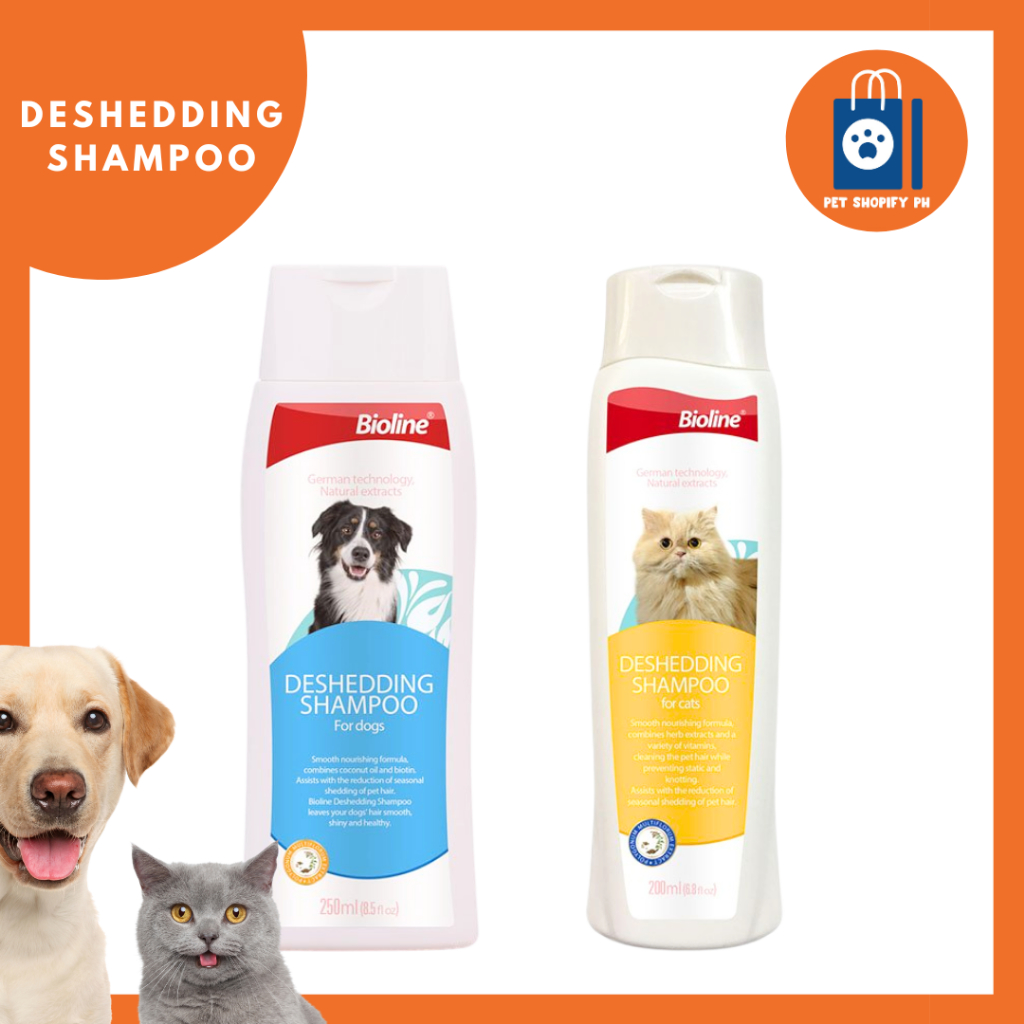 BIOLINE DESHEDDING SHAMPOO Dog Shampoo Cat Shampoo 250ml | Shopee ...