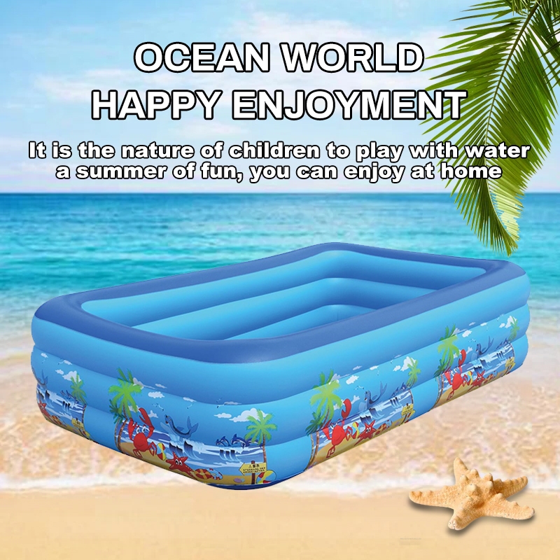 HK Children'S Inflatable Swimming Pool Foldable Thickened Durable ...