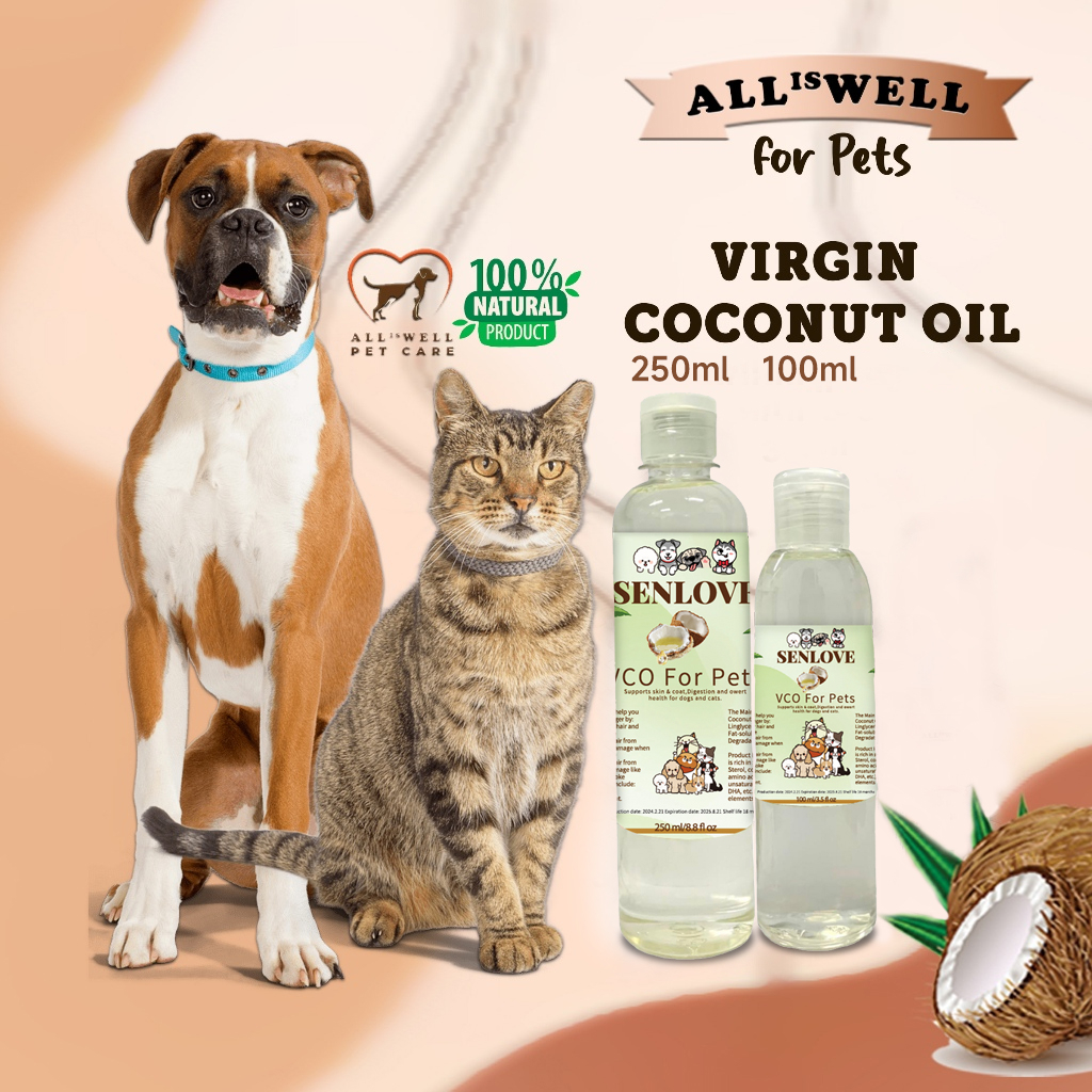 VCO Virgin Coconut Oil For Dog 250ML Premium Coconut Oil For Dog Virgin ...