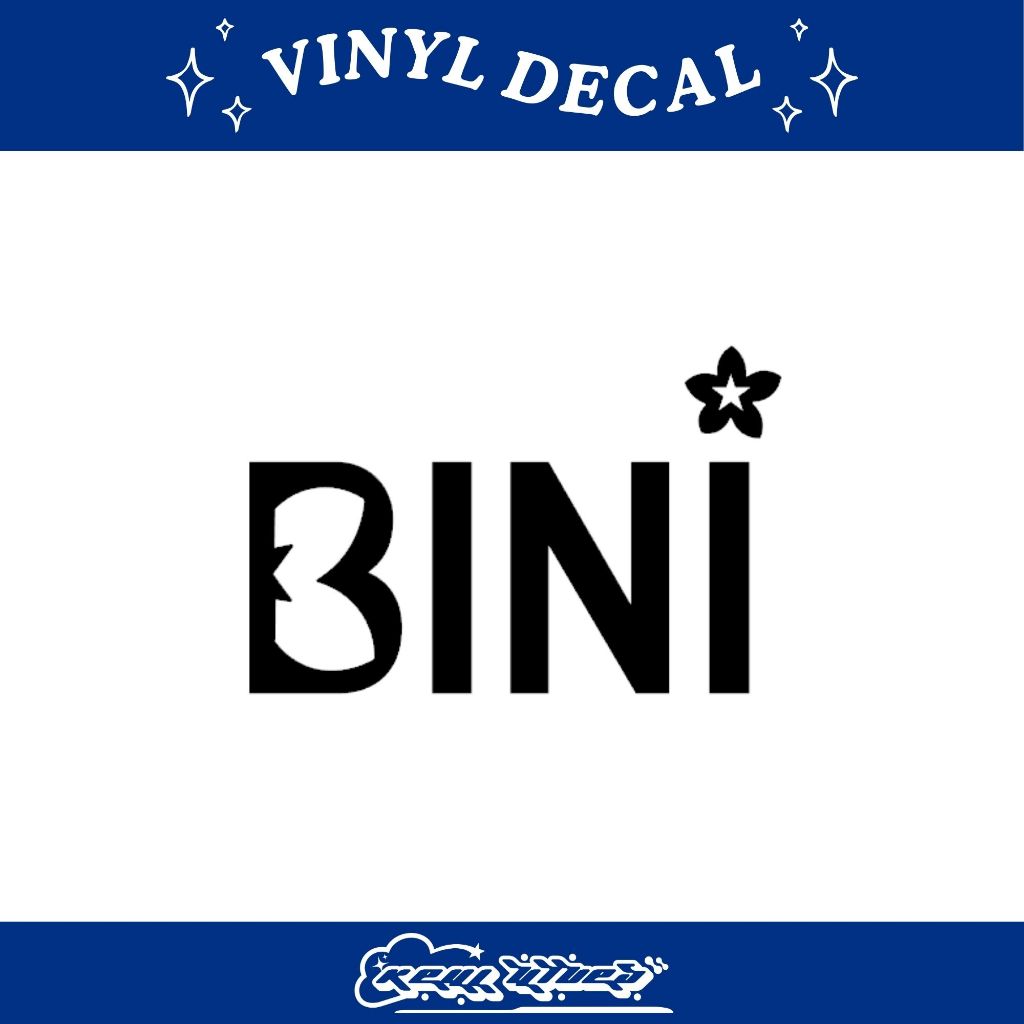 BINI Logo vinyl decals PPOP laptop tumbler waterproof | Shopee Philippines