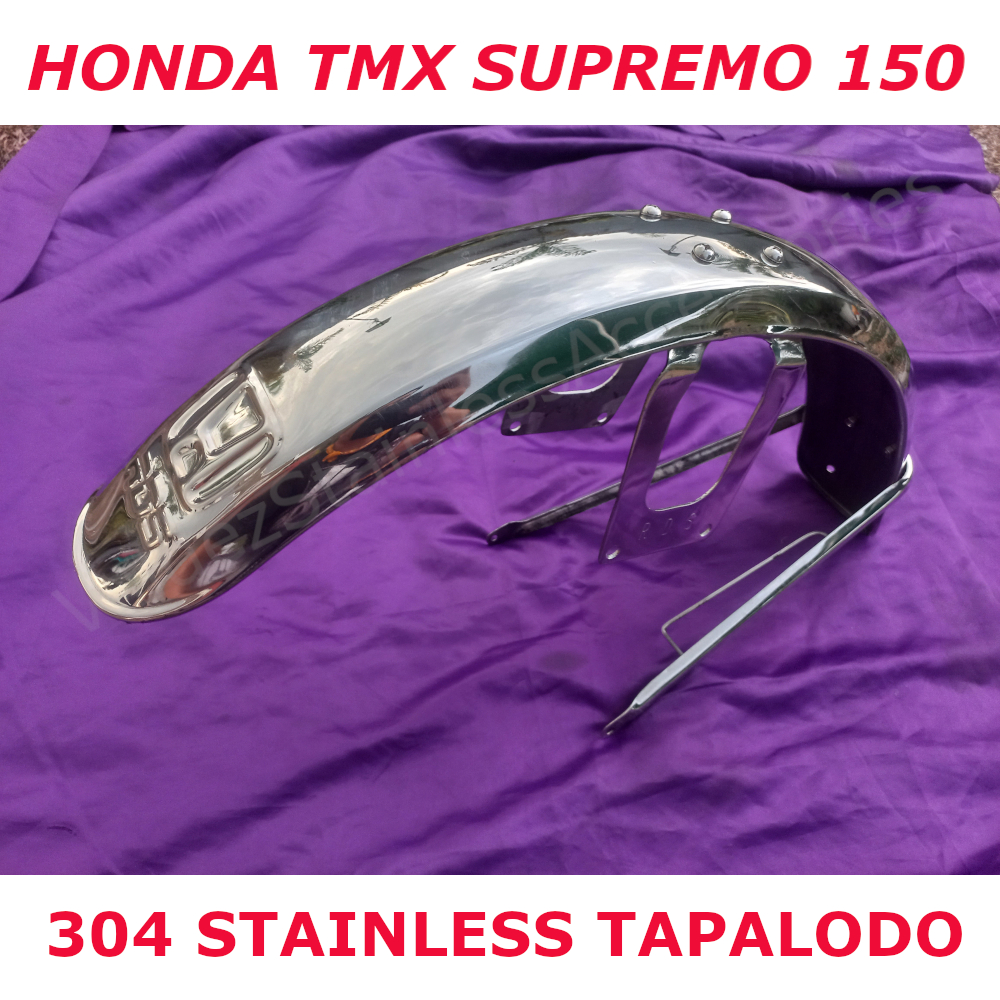 RDS 304 STAINLESS FRONT FENDER TAPALODO HARAP HONDA TMX SUPREMO 150 ...