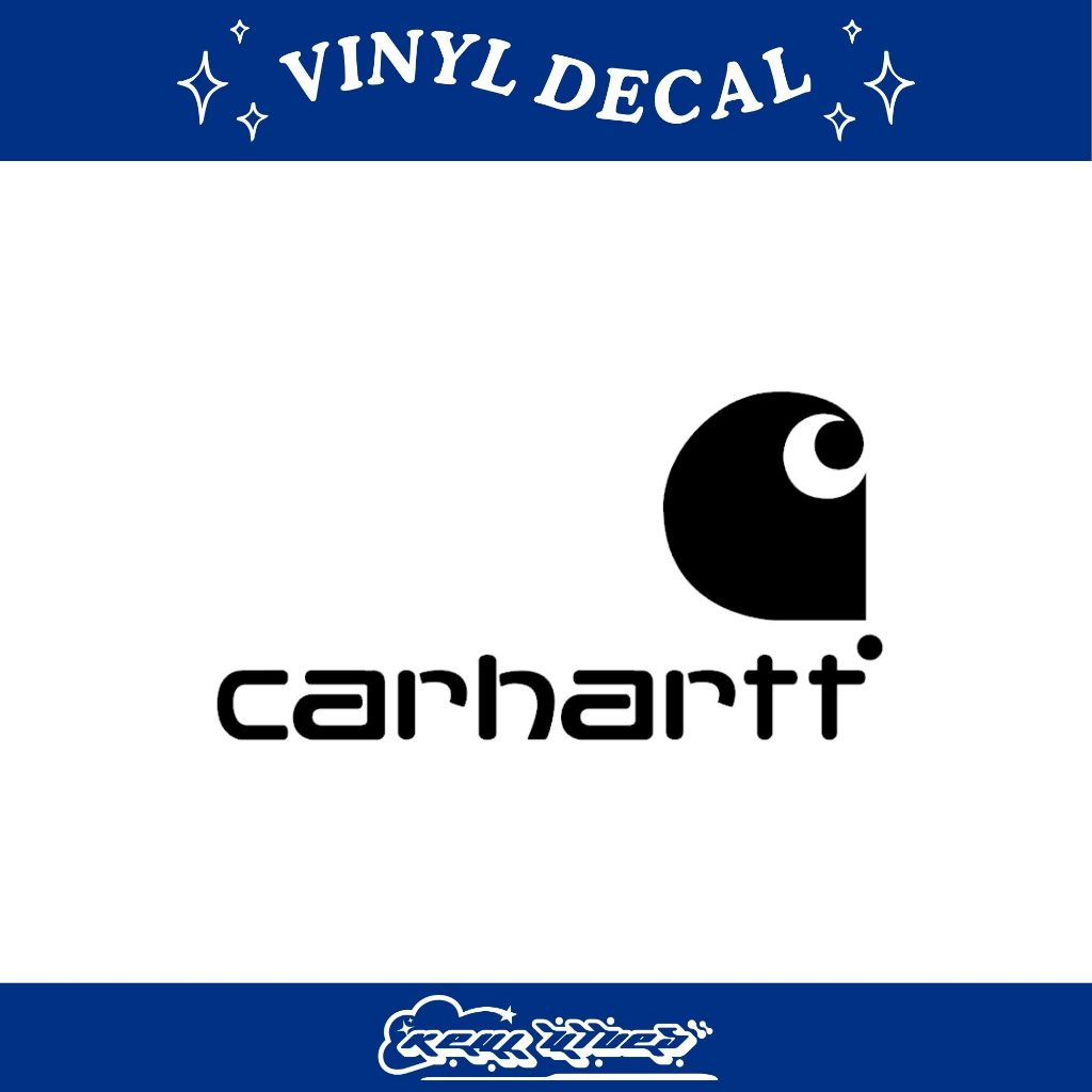 Carhartt Logo word vinyl decals brand laptop tumbler waterproof ...