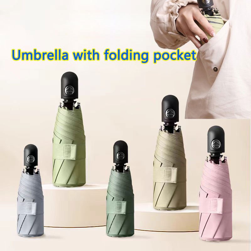 Pocket Mini Sun Umbrella UV Protection Sunscreen Small Folding ...