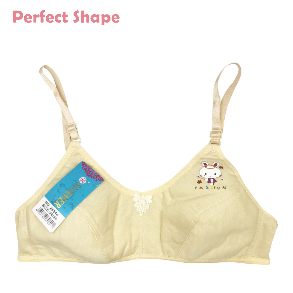 Perfect Shape Cute Bunny Printed Baby Bra for Kids Teens Training ...