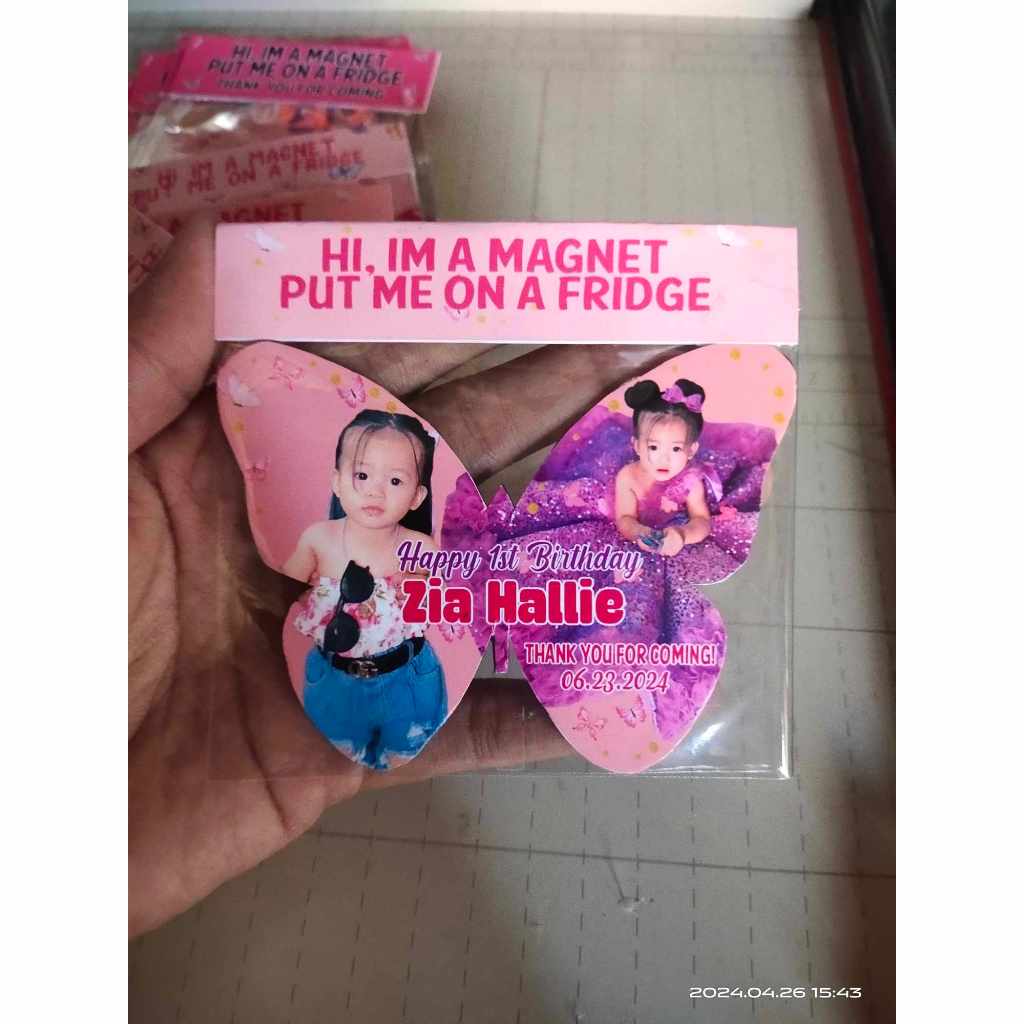 BUTTERFLY REF MAGNET | BUTTERFLY SHAPE SOUVENIR (BIGGER SIZE) | Shopee ...