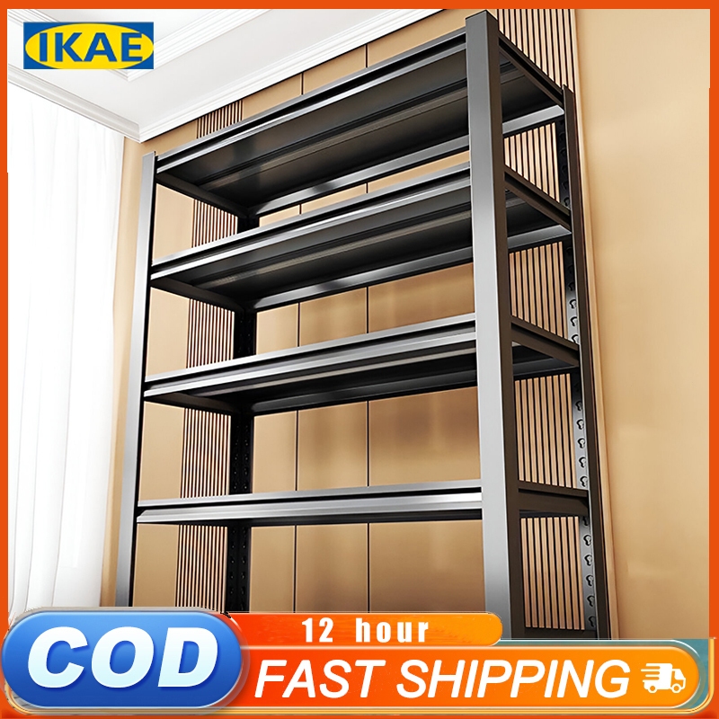 IKAE 3/4/5/6 Layer Metal Steel Boltless Organizer Layer Shelf Stainless ...