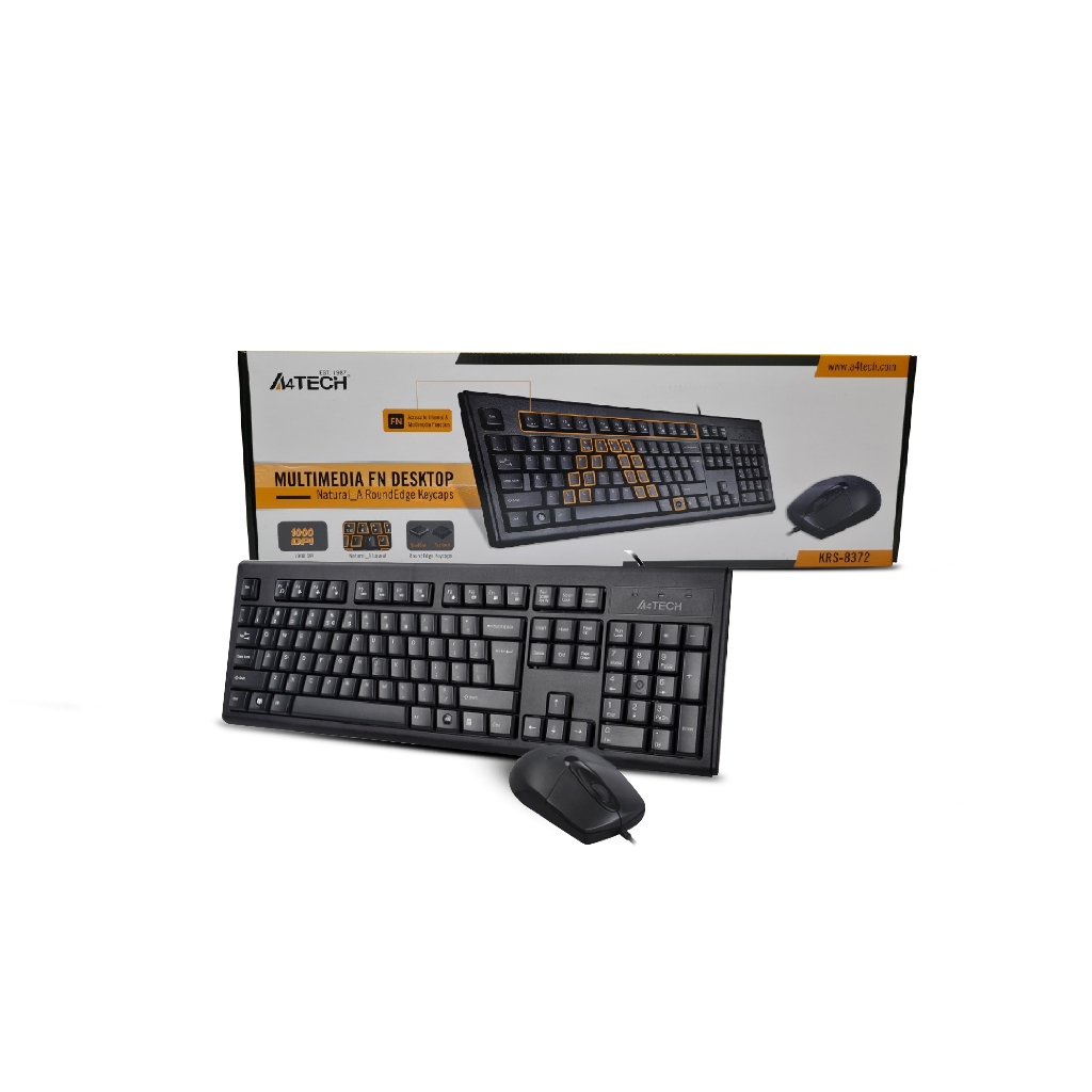 A4Tech Krs-8372 Keyboard and Mouse Bundle USB | Shopee Philippines