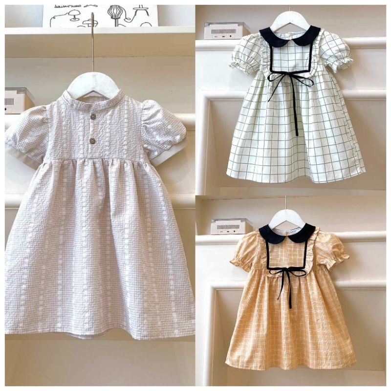 MOZI Dress for girls 1yo to 7yo Casual wear | Puffed sleeve | Ootd ...