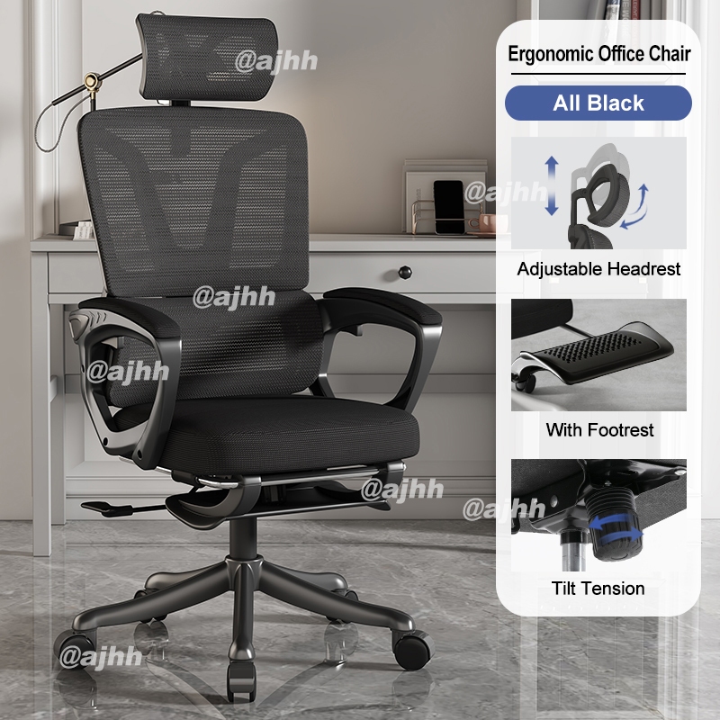 [COD] Office chair Ergonomic Chair Computer Chair Gaming Chair ...
