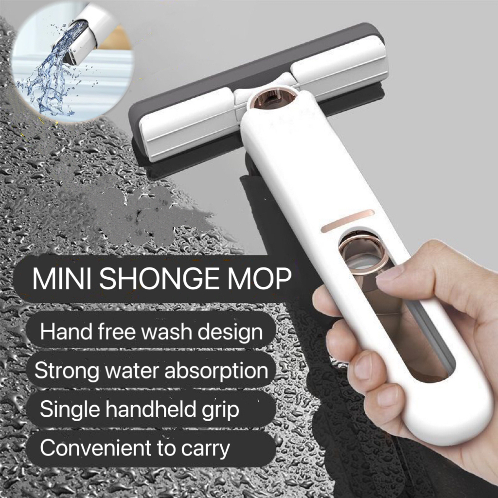 Mini Mop Portable Mini Mop Self Squeeze Mini Mop Hands-Free Countertop ...