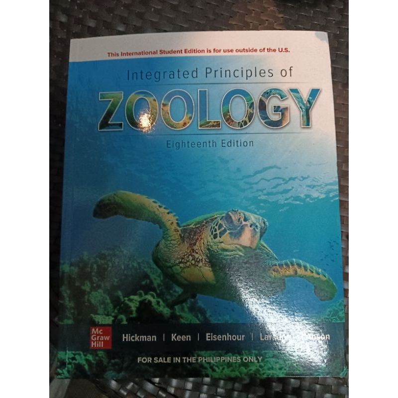 Integrated Principles of Zoology 18th Edition by Hickman/Keen/Larson | Shopee Philippines