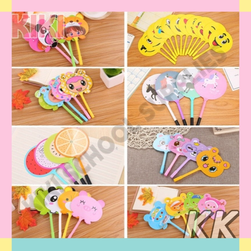 KK Multiple Cartoon Fan Pens Cute Learning Stationery Fan Creative ...