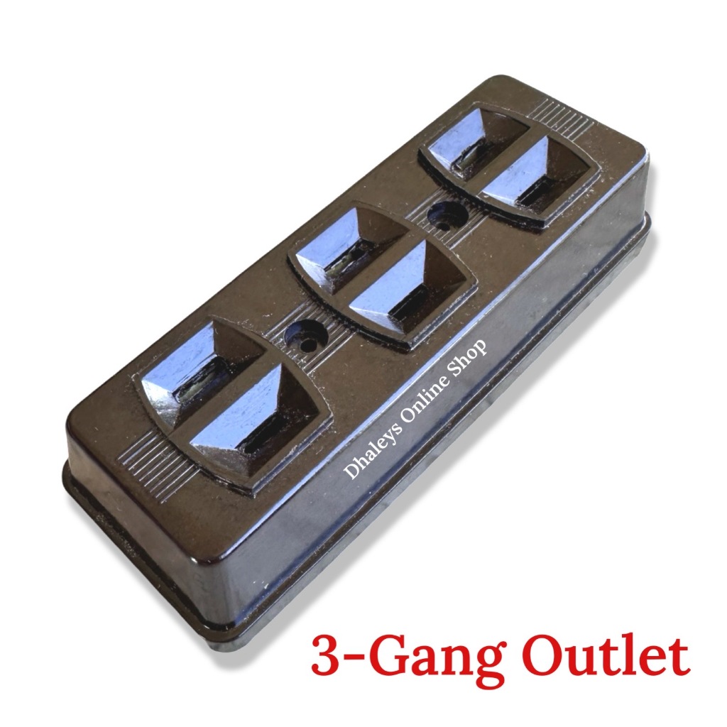 AC outlet 3-gang Spring Type Outlet 10A 220V heavy Duty Socket 3way ...