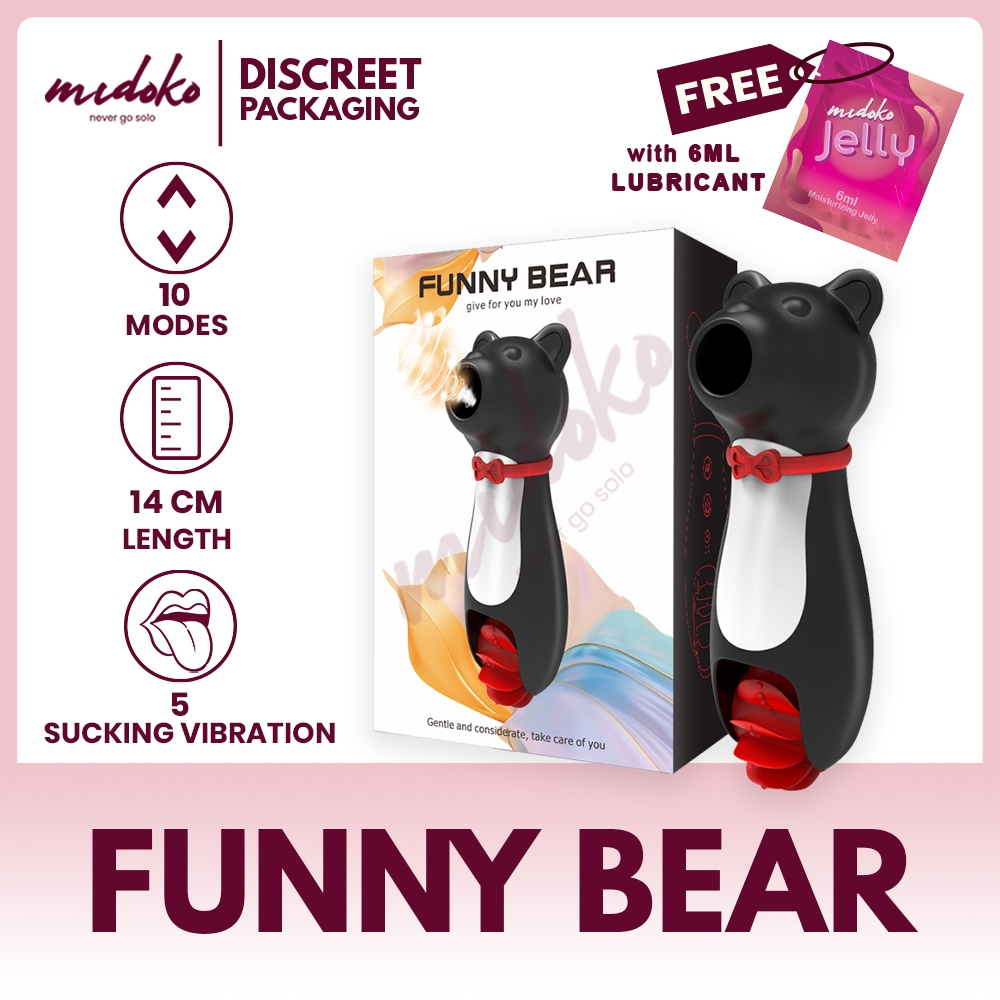 Midoko Cute Funny Bear Powerful Clit Sucker Sex Toys For Girls Sex Toys ...