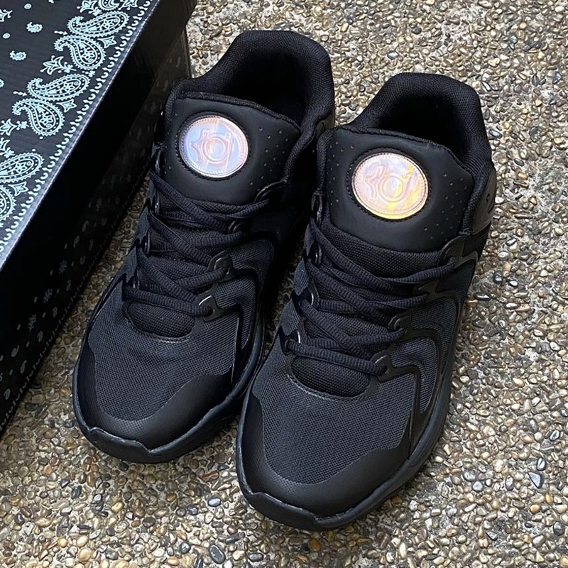 KD 17 Triple Black Basketball Shoes For Men OEM Quality Sports Sneakers ...