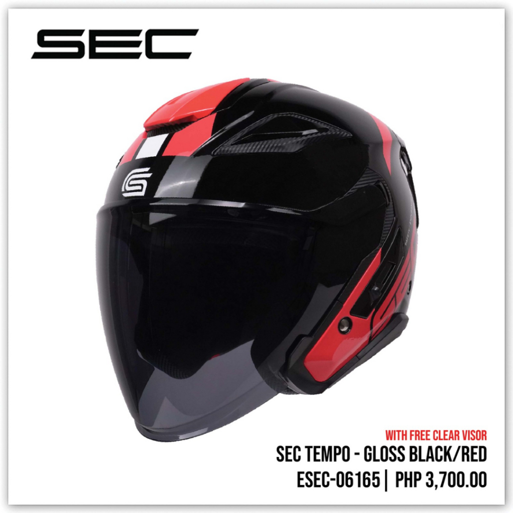 Sec Half Face Helmet for Motorcycle - Tempo (Gloss/Matte) (X-XXL ...