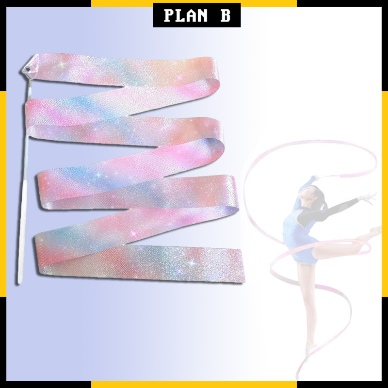 4M Dance Ribbons Ballet Streamer Twirling Rod Flash Star Streamers ...