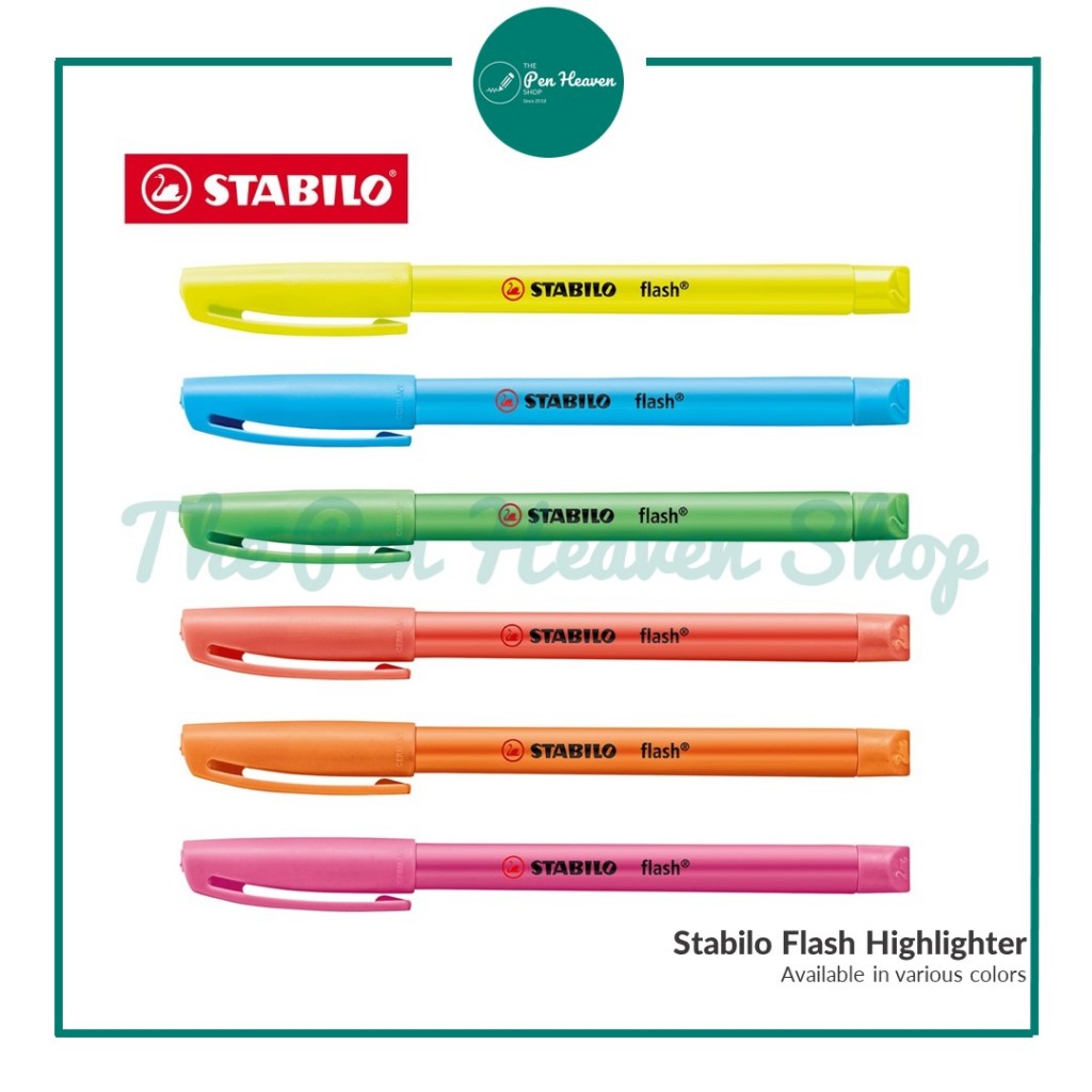 Stabilo Flash Highlighter (Set of 6) | Shopee Philippines