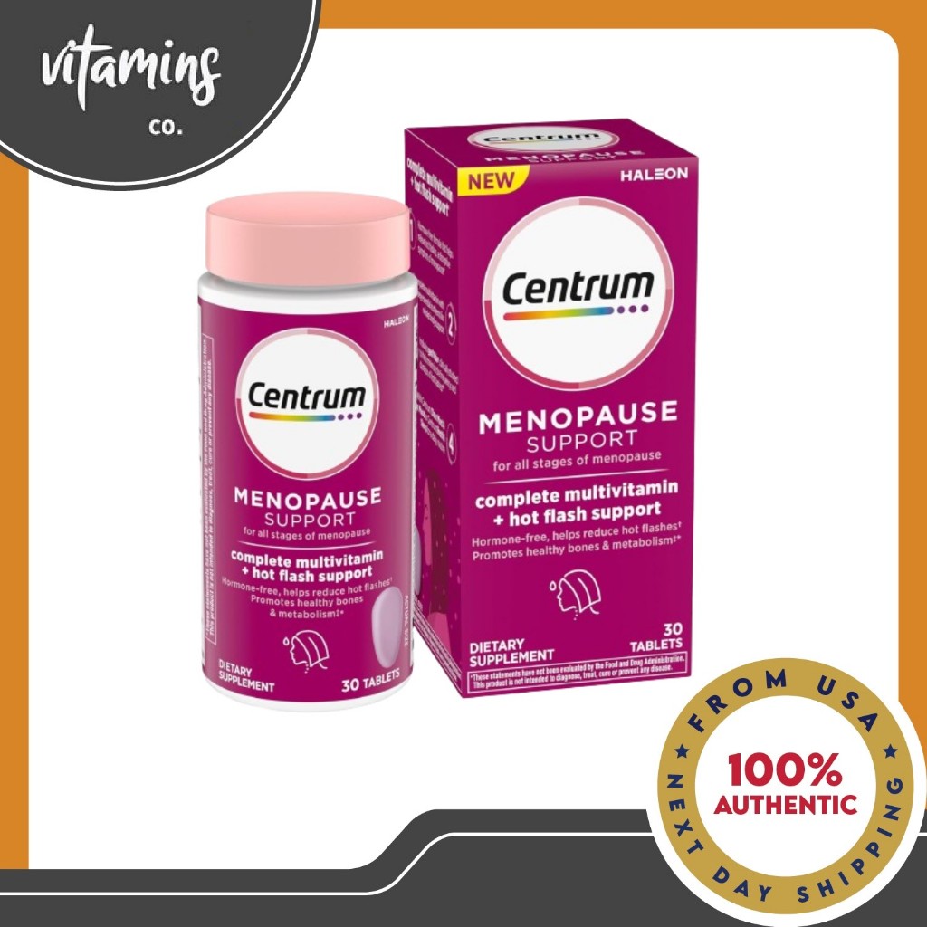 Centrum Menopause Support Complete Multivitamin (30 count) - Hormone ...