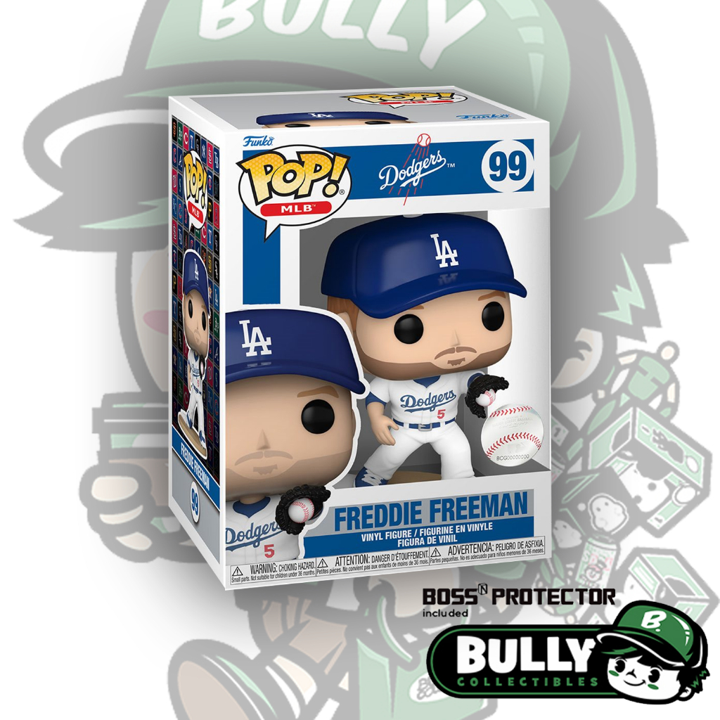 Funko POP! MLB: L.A. Dodgers - Freddie Freeman 99 With Boss Protector ...