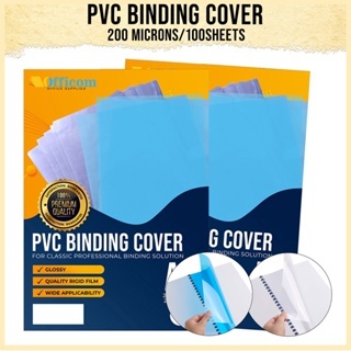 Officom PVC Binding Cover 200 microns Short / A4 / Long Size (100 ...