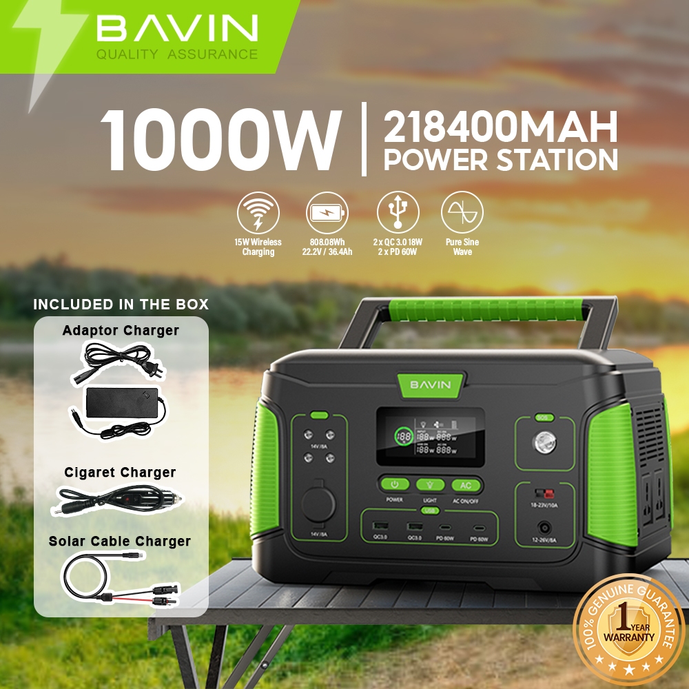 BAVIN BST1000 1000W 218400mAh/ 650W 171600mAh /300W 72800mAh Power ...