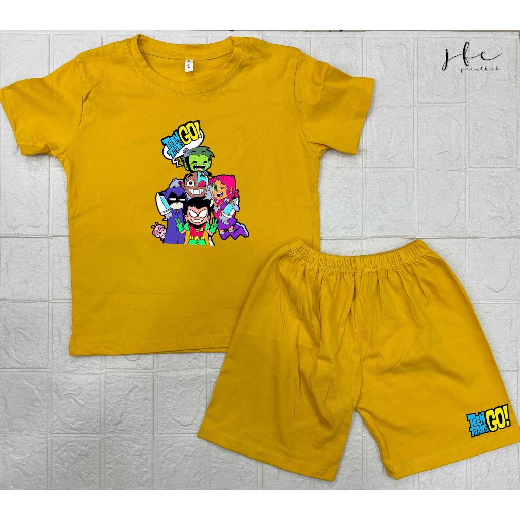 TEEN TITANS GO! CHARACTERS KIDS TERNO UNISEX JFC CLOTHING | Shopee ...