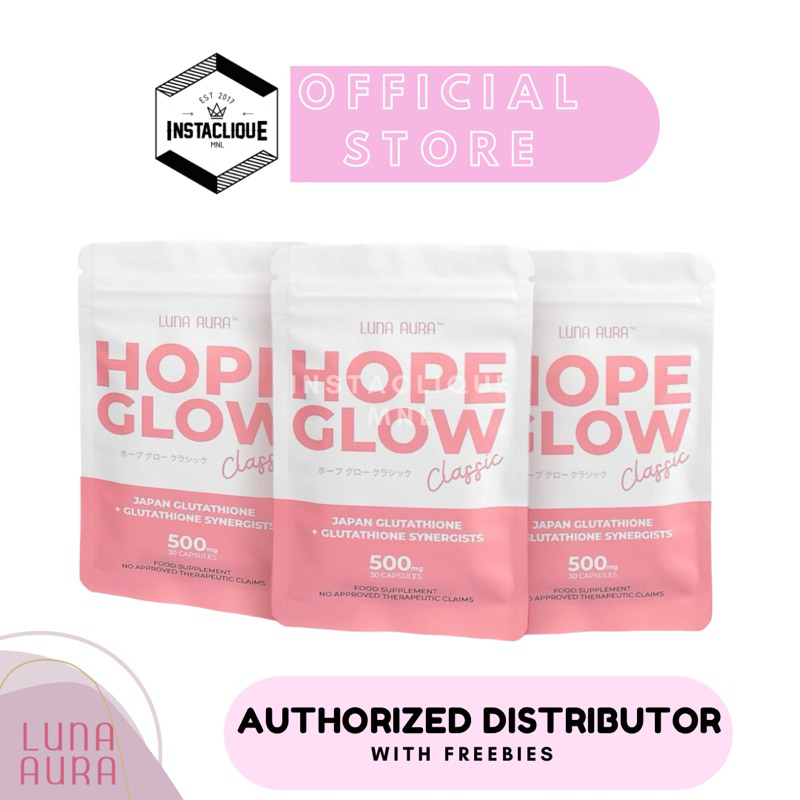Hope Glow Classic Advanced Glutathione Capsules by Luna Aura | Shopee ...