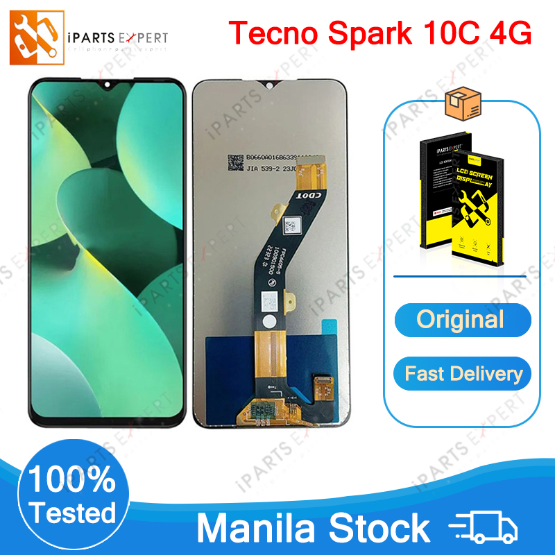 IPARTSEXPERT Original LCD For Tecno Spark 10C 4G LCD Display Touch Screen Assembly Replacement ...