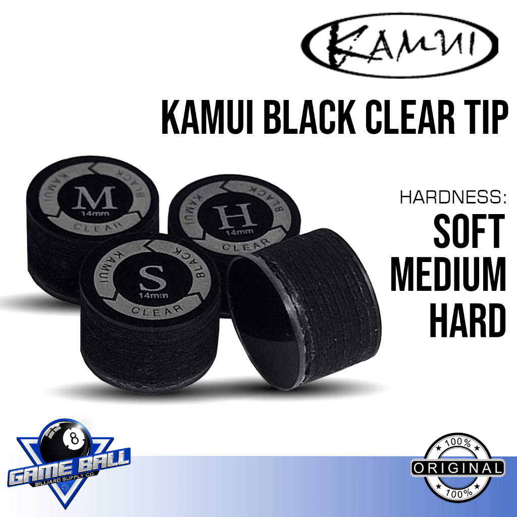 KAMUI Clear Black Play Tip 14mm - Billiard Cue Play Tip | Shopee ...